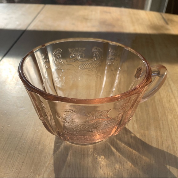 Vintage Glass | Accents | Vintage Pink Glass Cup | Poshmark
